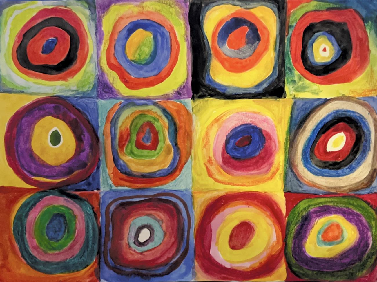 Recreation of Wassily Kandinsky's Color Study | Young Writers Project